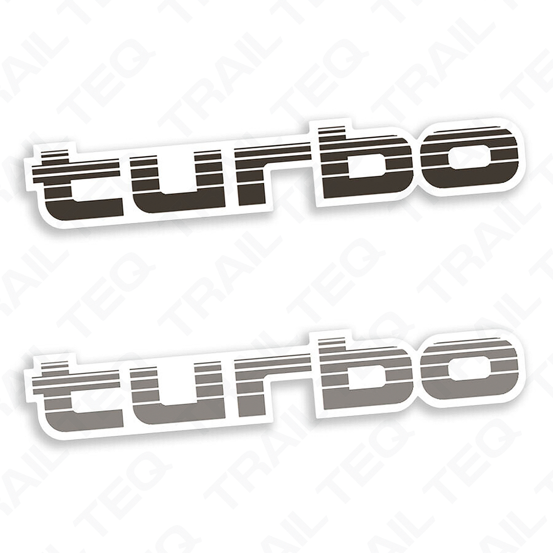Turbo Tailgate Decal - 80 Series Landcruiser – Trail Teq